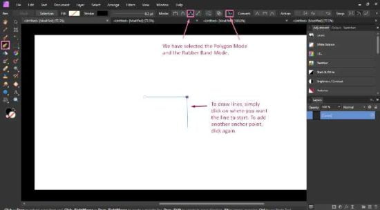 Drawing Lines and Shapes in Affinity Photo | Step-by-Step (2024 ...