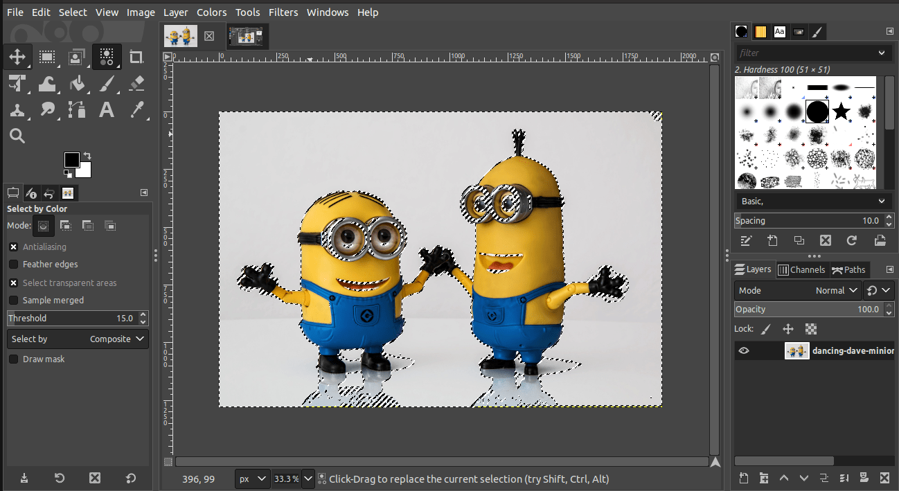 Remove Background & Make It Transparent In GIMP