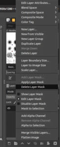 How to Mask in GIMP