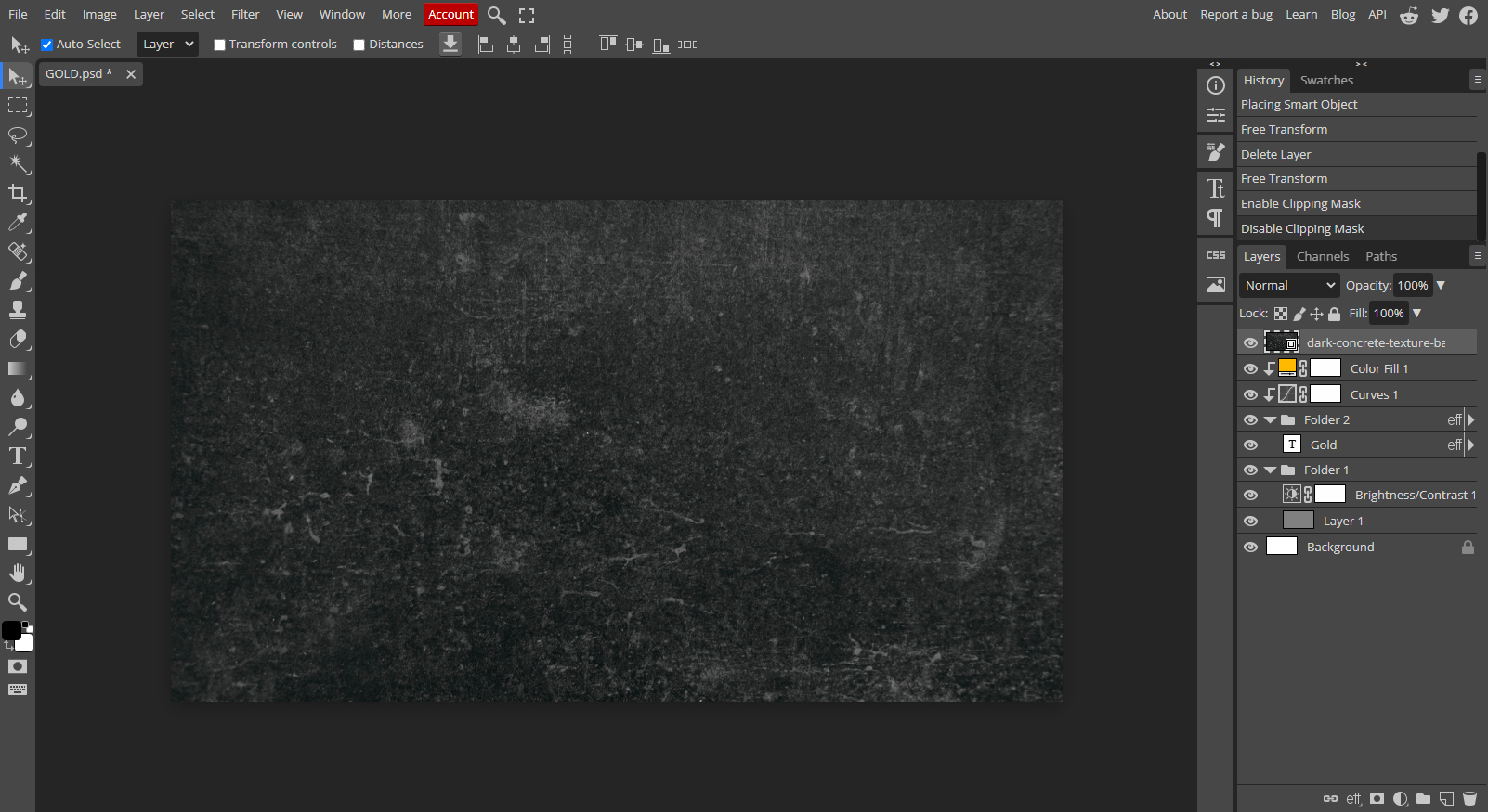 Creating Gold Text Effect In Photopea | A Beginner's Guide | Edits 101