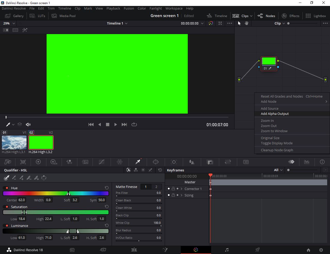 How To Remove A Green Screen In DaVinci Resolve 18 | A Step-by-Step ...