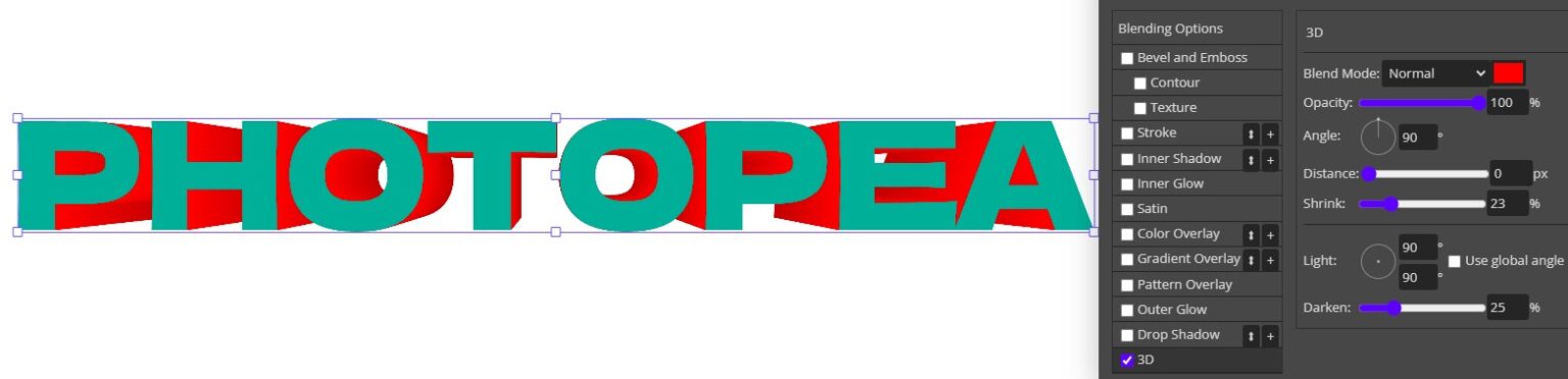 Creating 3D Text In Photopea | Edits 101