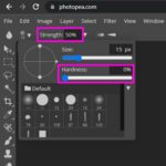 Using Blur, Sharpen, Smudge, Dodge, and Burn Tools in Photopea ...